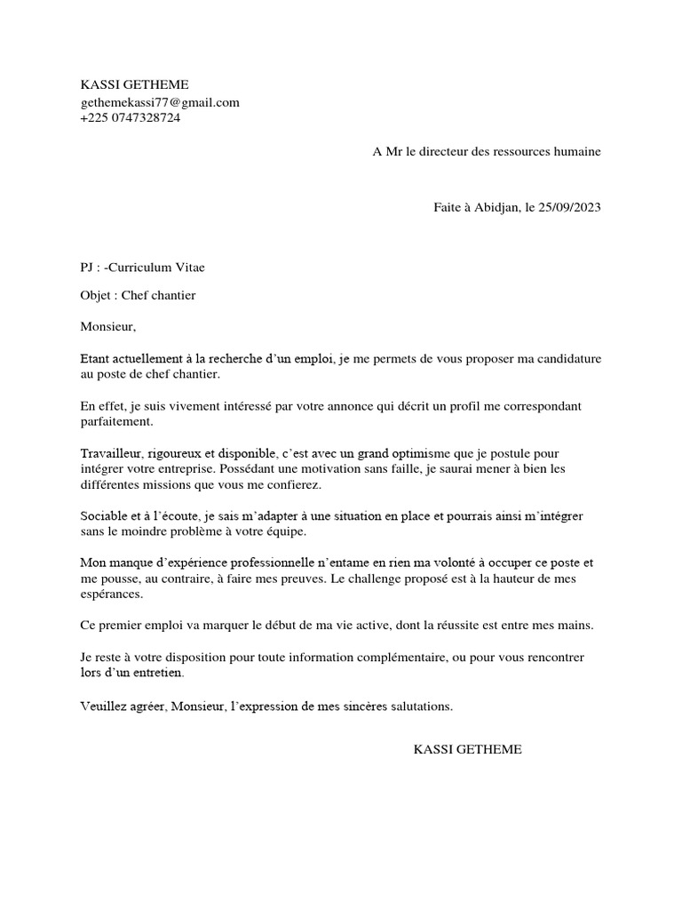 Chef | PDF | Affaires