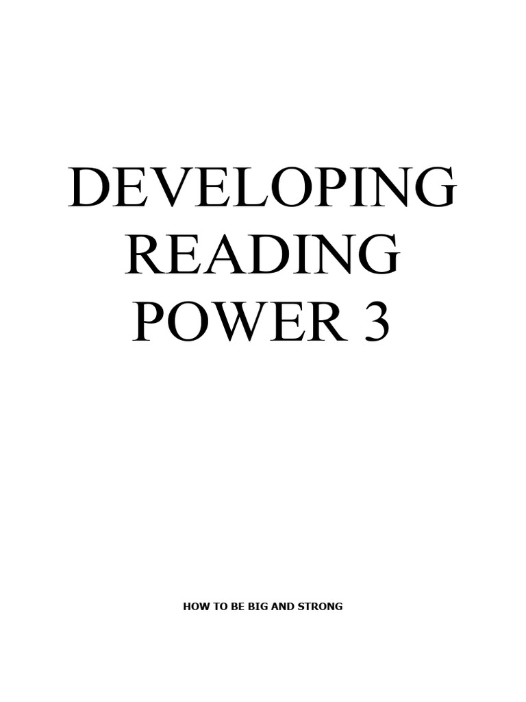 Developing Reading Power 3 | PDF | Coconut | Bees