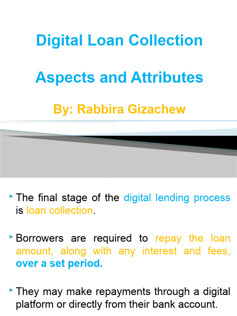 Digital Loan Collection Aspects and Attributes | PDF