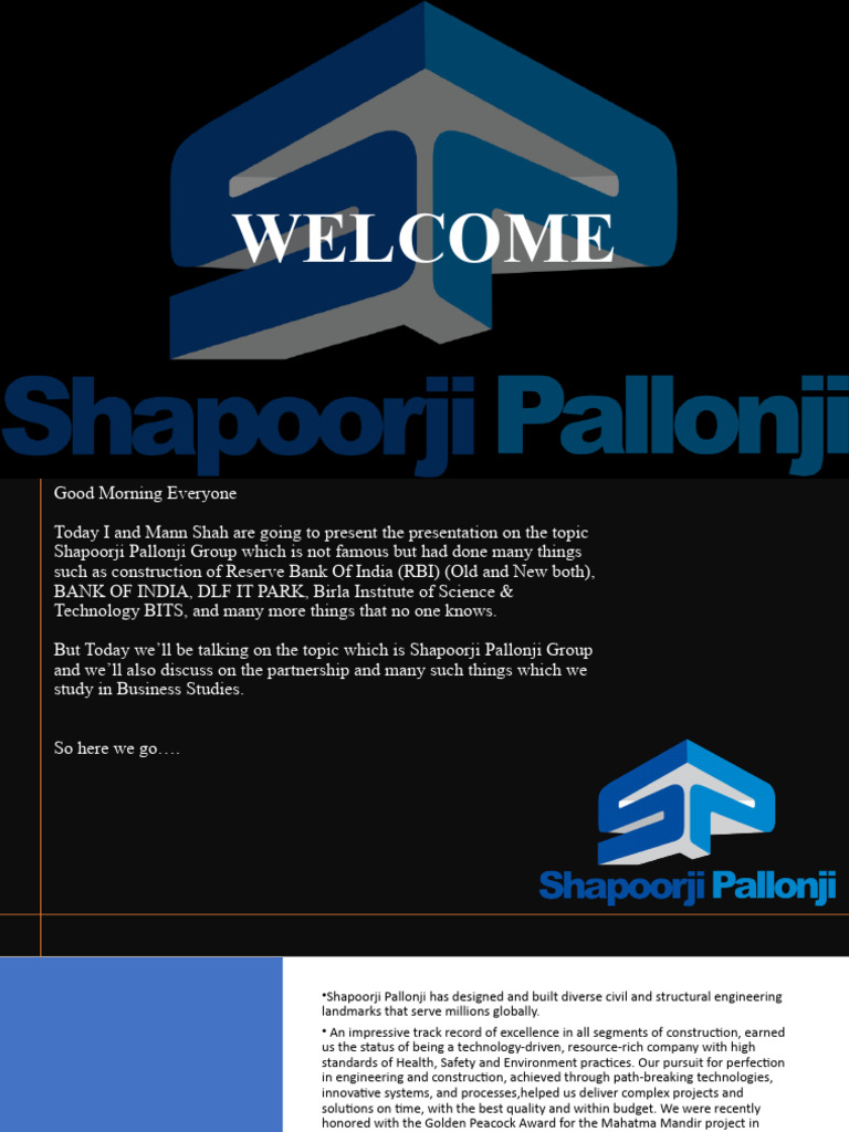 Shapoorji Pallonji Group | PDF