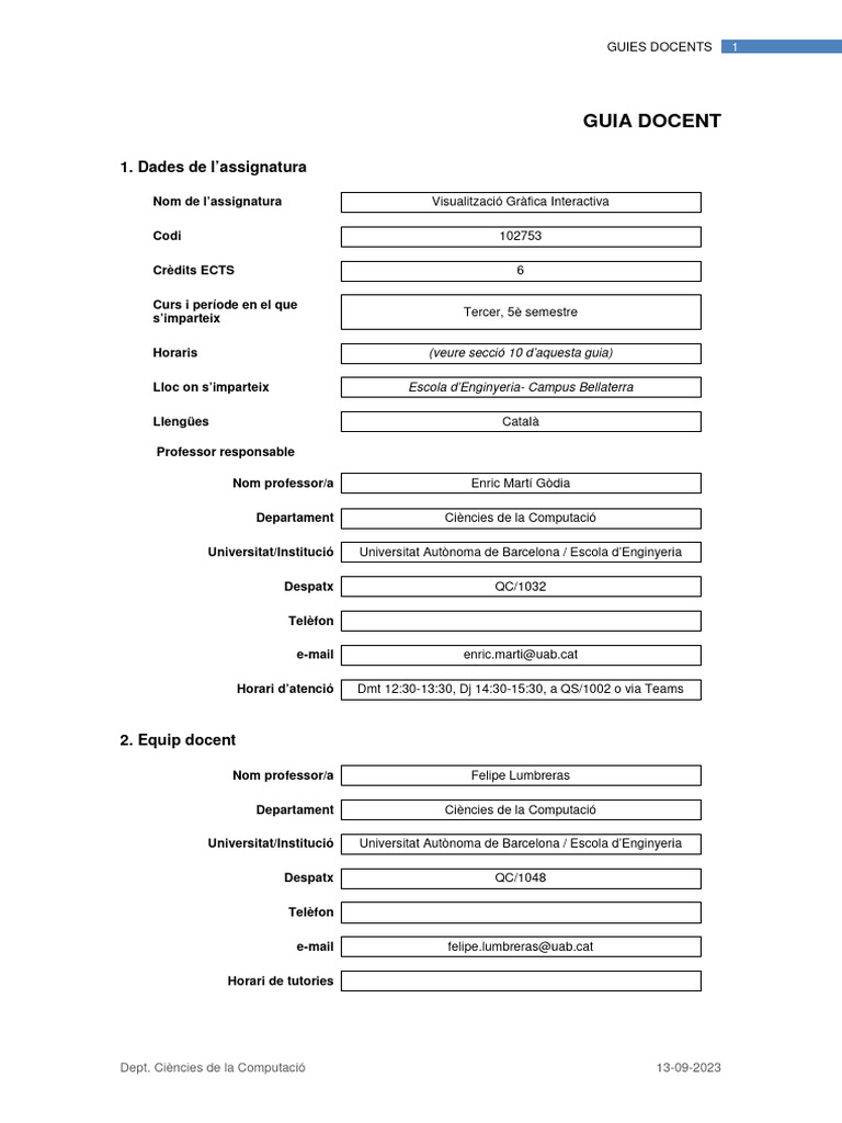 Guia Docent VGI | PDF