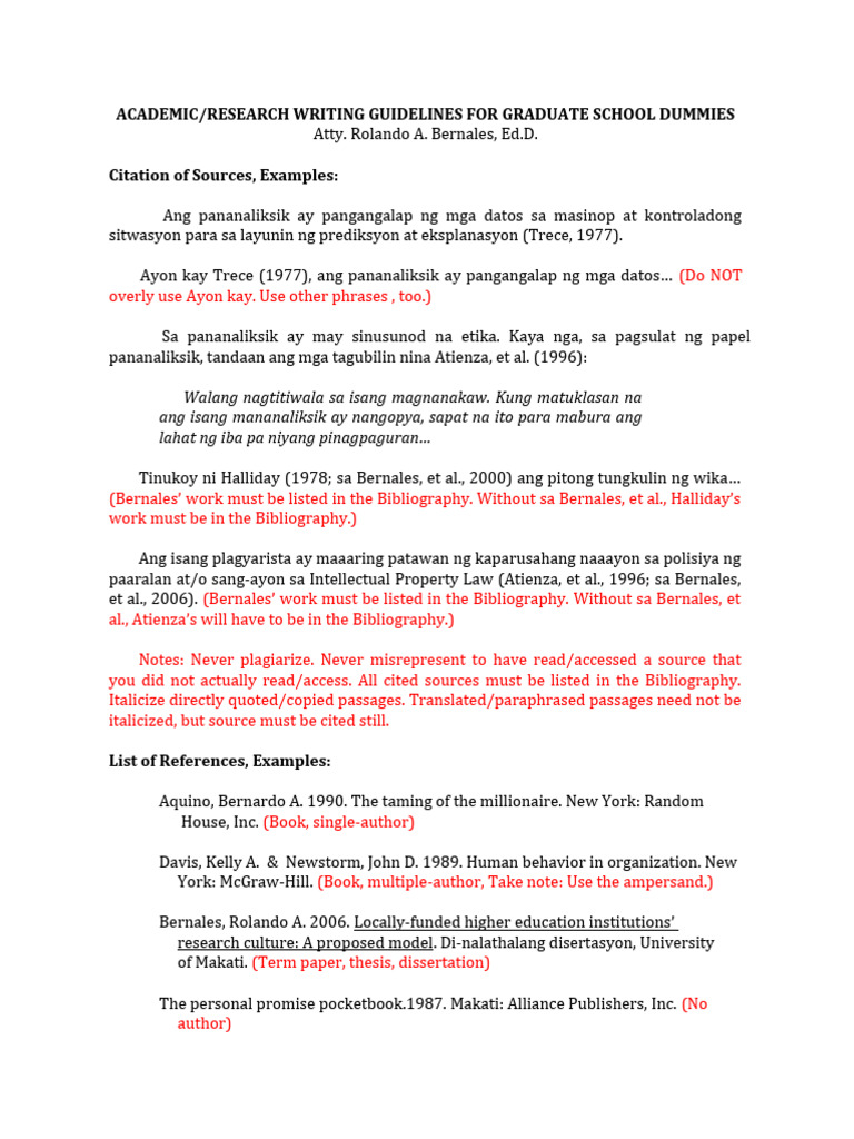 Academic Writing Guidelines for Dummies | PDF | Writing | Written ...