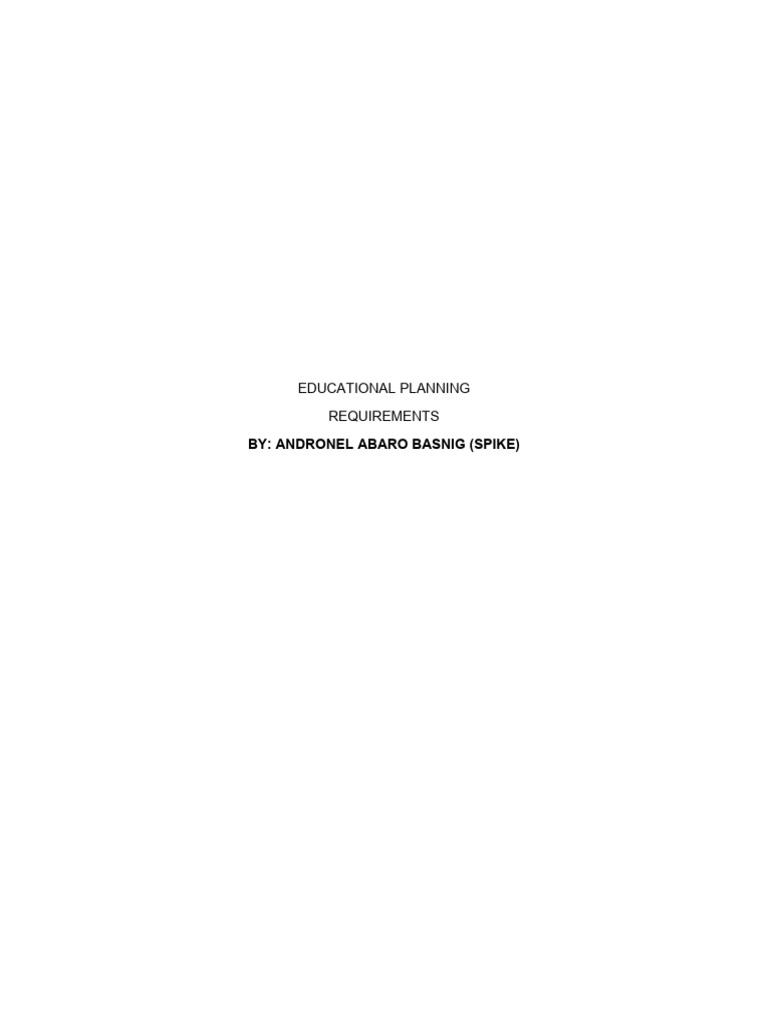 Educational Planning | PDF Educational Planning | PDF