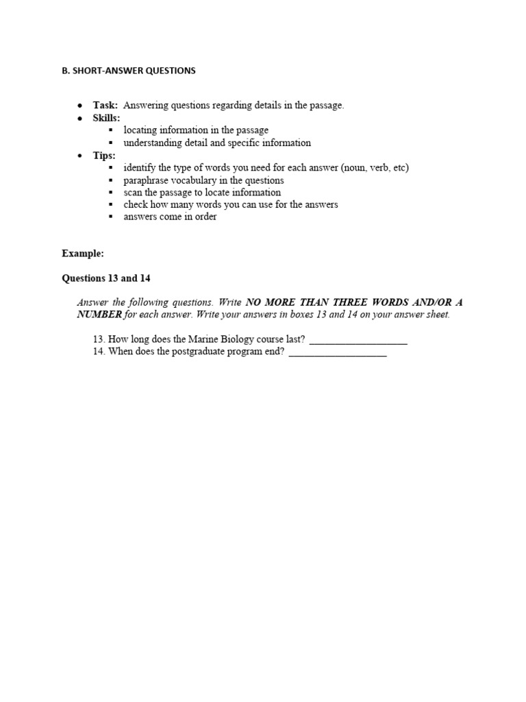 IELTS Reading (Short Answer Question) | Download Free PDF | Easter Egg ... IELTS Reading (Short Answer Question) | Download Free PDF | Easter Egg ...