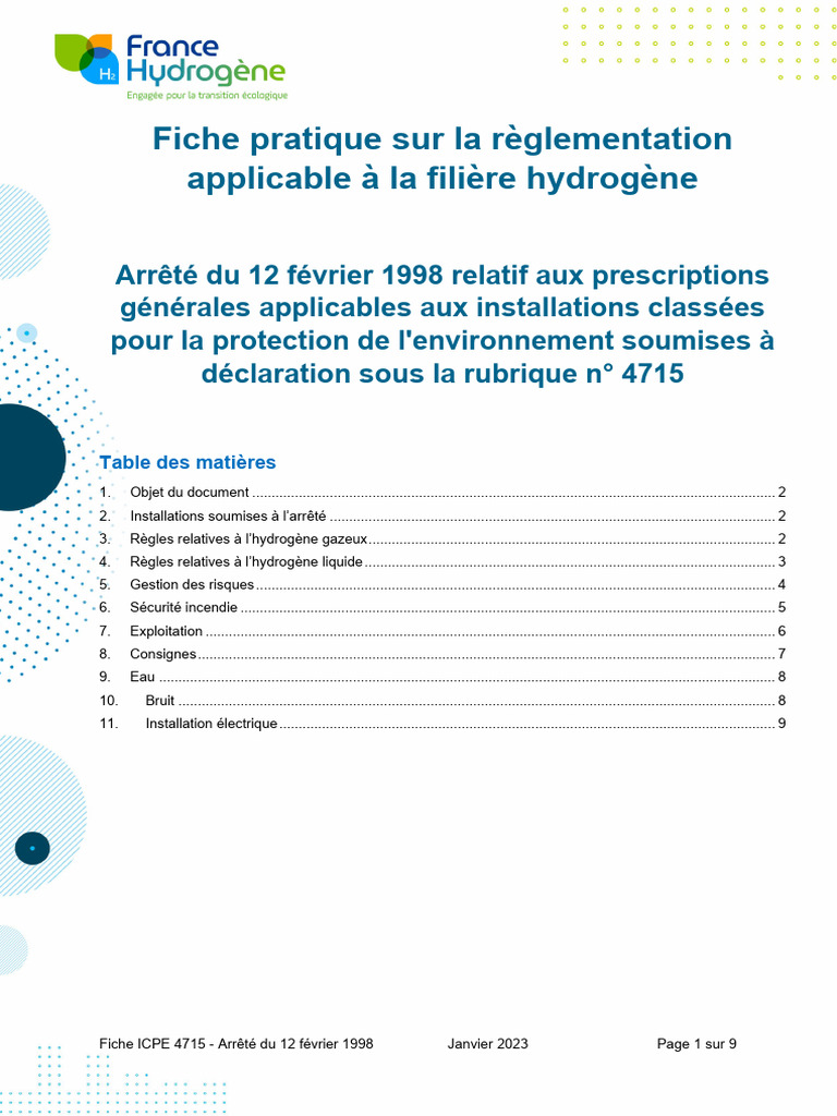 Fiche ICPE 4715 Arrete Du 12.02.1998 | PDF