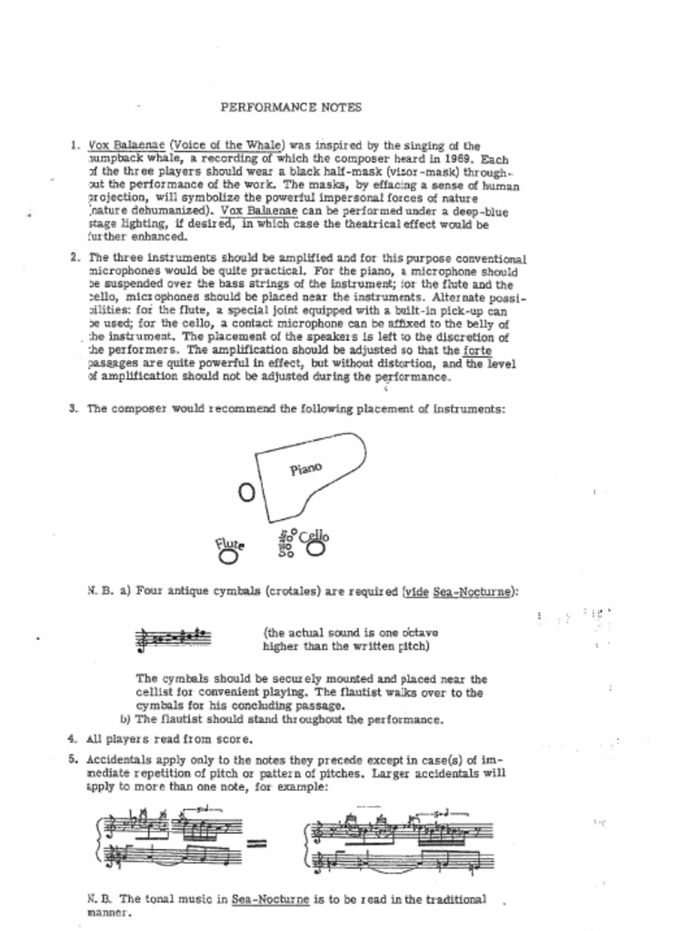 Vox Balaenae Score | PDF