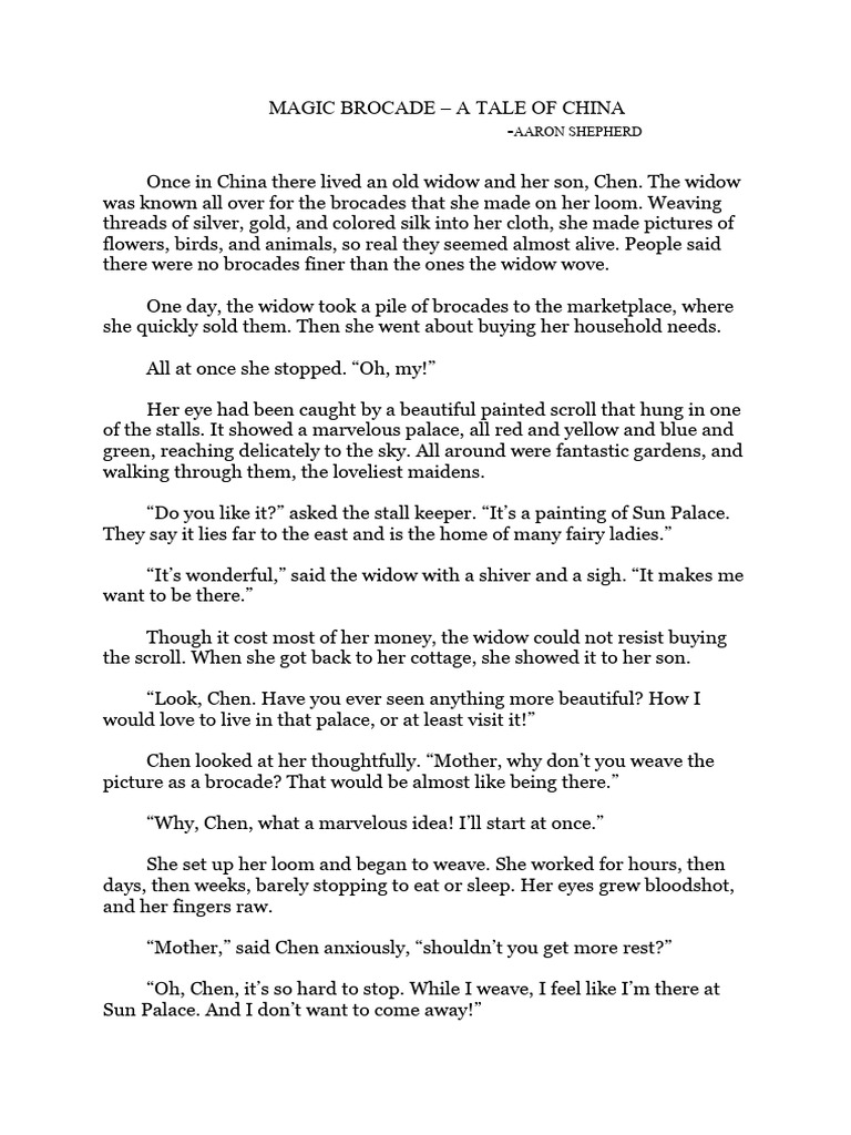 Magic Brocade - A Tale of China - : Aaron Shepherd | Download Free PDF ...