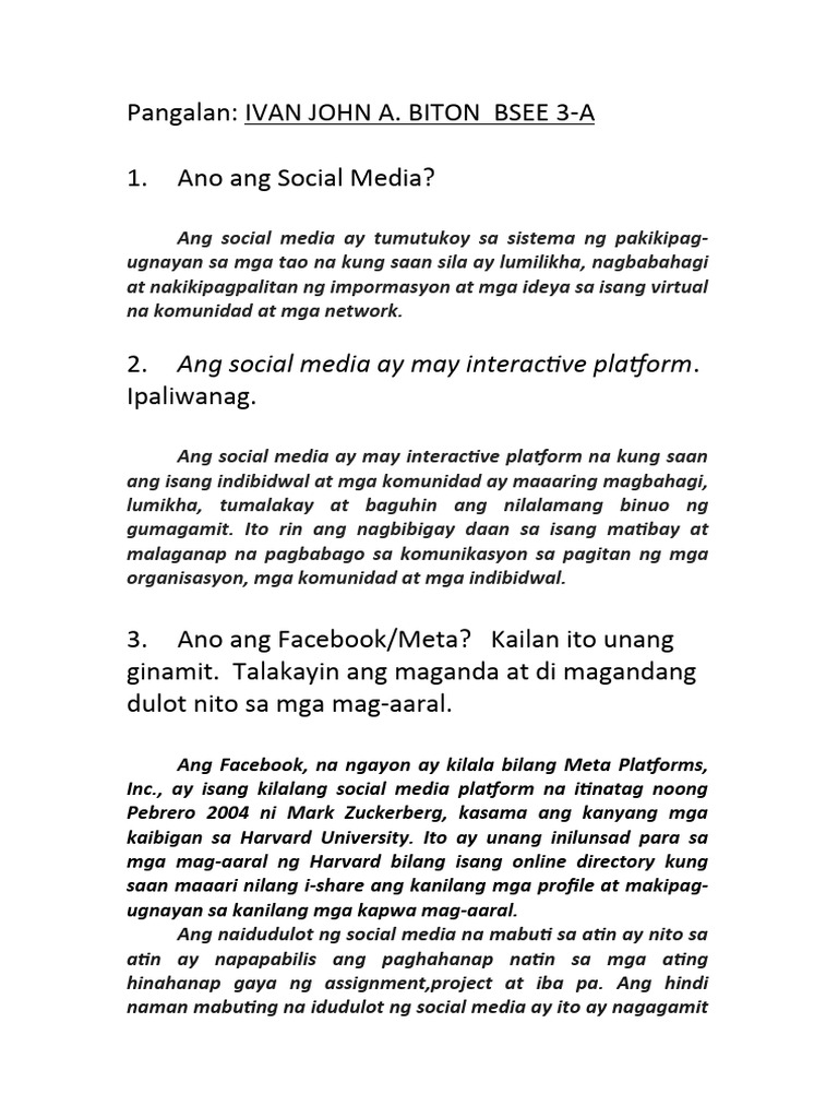 BITON, IVAN JOHN A. -Yunit 2. Gawain 1 SAGOT) | PDF