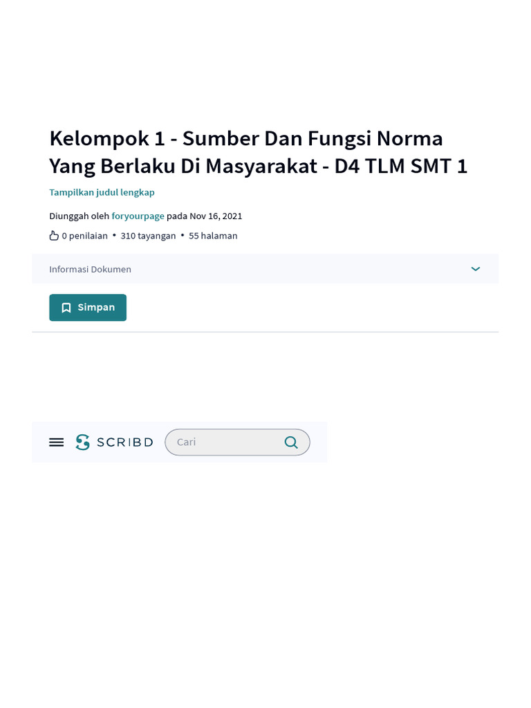 Kelompok 1 - Sumber Dan Fungsi Norma Yang Berlaku Di Masyarakat - D4 ...