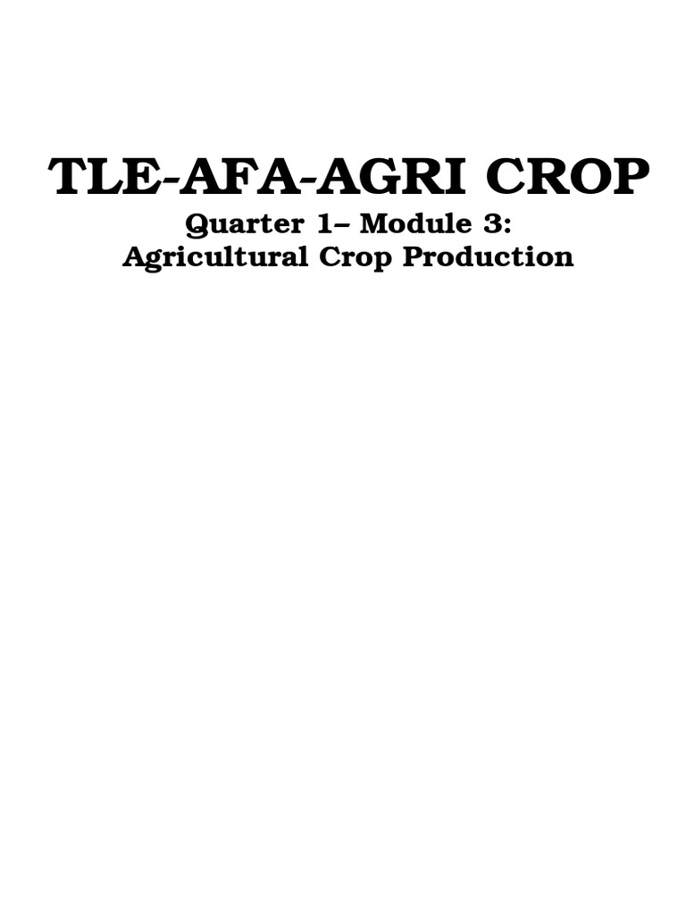 g10 Module 3 Agri. Crop | PDF