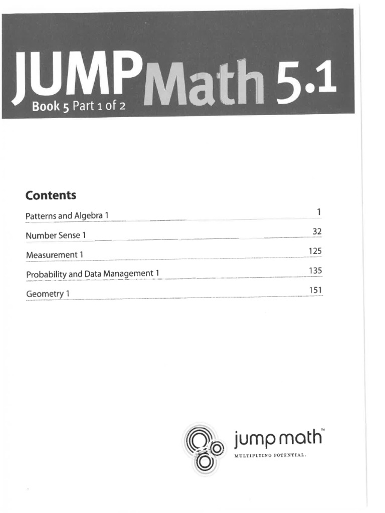 Jump Math 5.1 | PDF