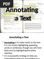 Effective Text Annotation Strategies | PDF | Annotation | Study Skills