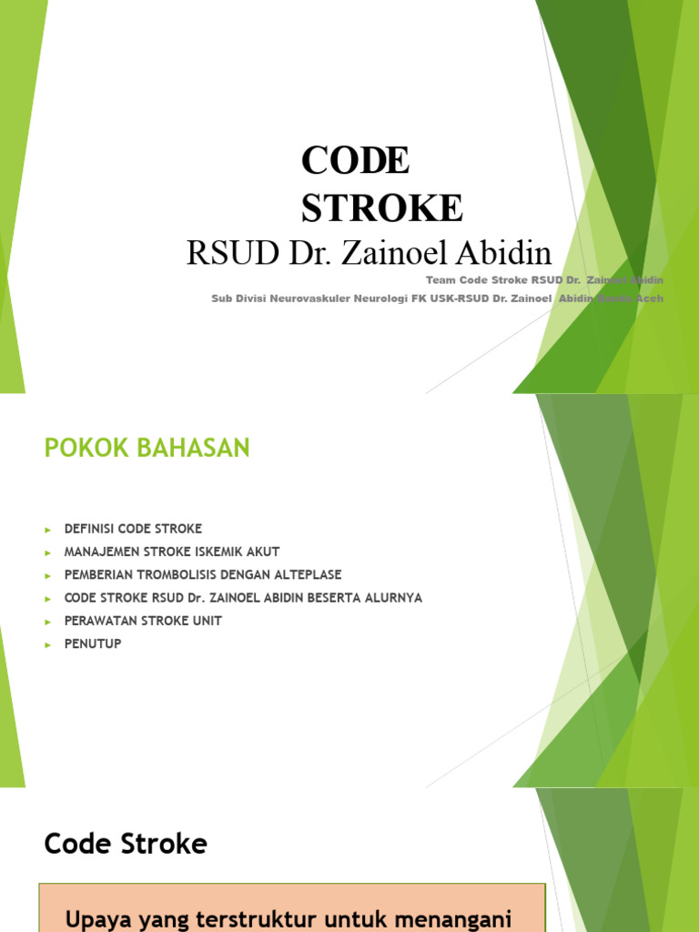 Code Stroke Slide | PDF