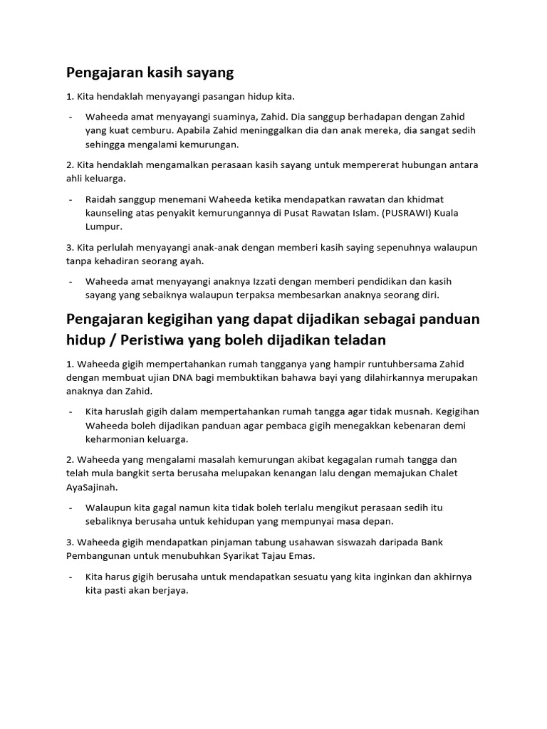 Peristiwa Dalam Novel Tirani | PDF