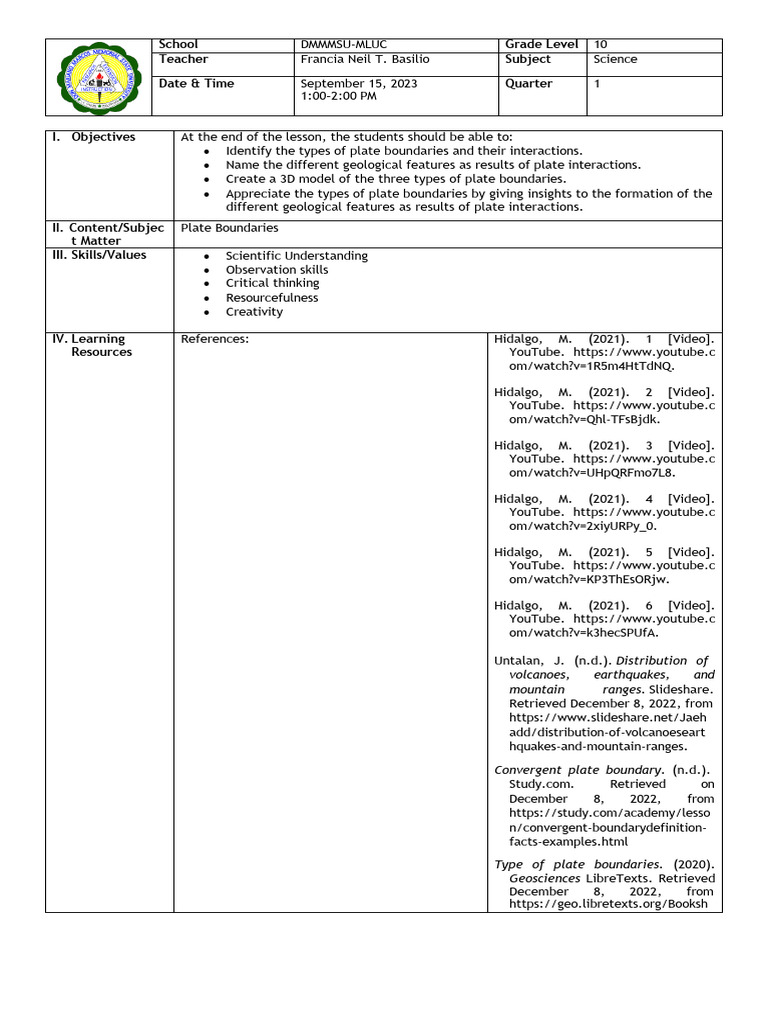 Plate Boundaries | PDF | Plate Tectonics | Structural Geology