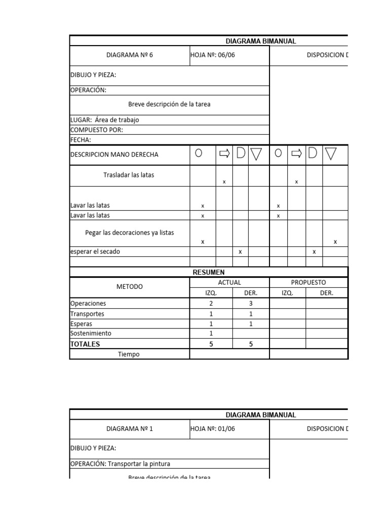 Anexo 04 Formato Diagrama Bimanual | PDF