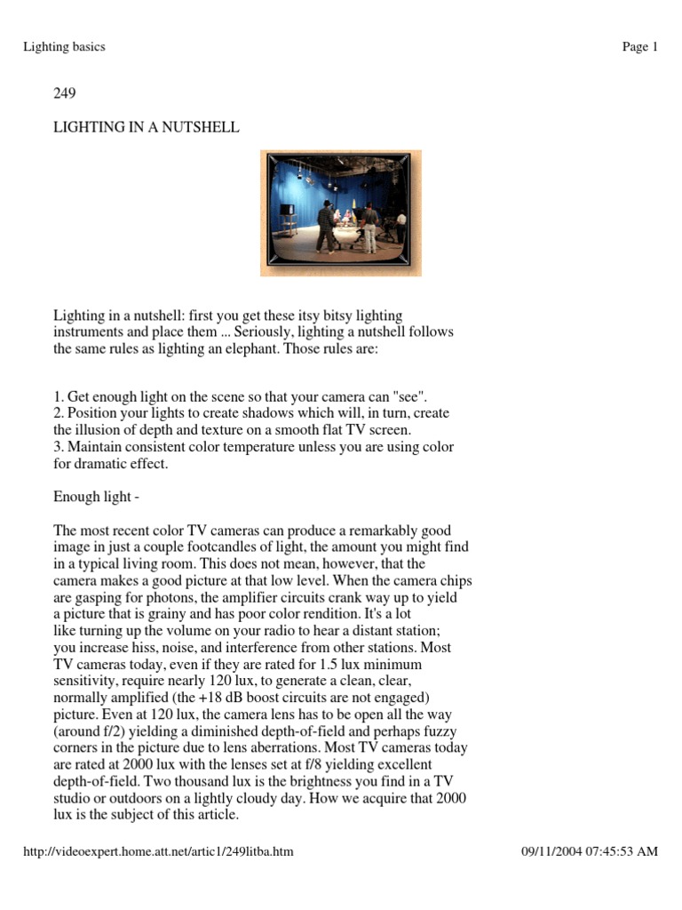 Lighting Basics | PDF | Incandescent Light Bulb | Fluorescent Lamp