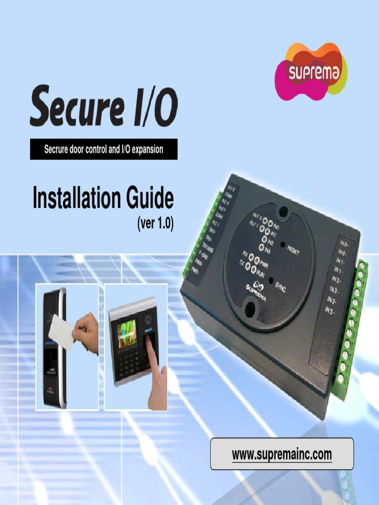 SecureIO InstallationGuide V1.0 English | PDF | Relay | Resistor