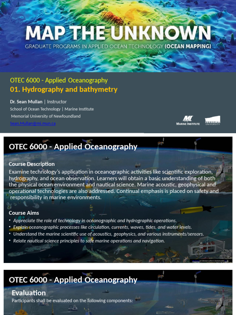 Hydrography and Bathymetry | PDF | Oceanography | Hydrography
