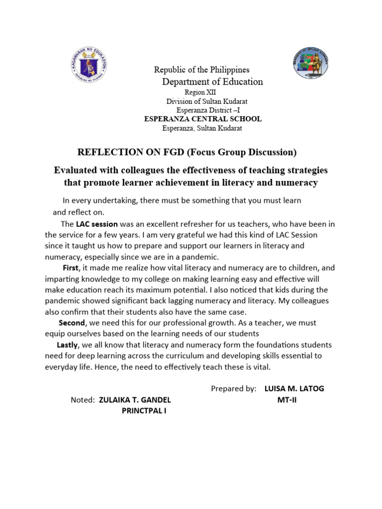 Reflection Notes | PDF