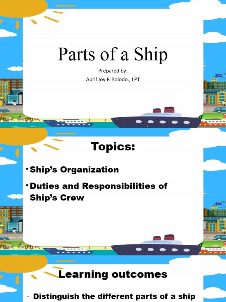 4 Parts of The Ship | PDF | Sea Captain | Navigation