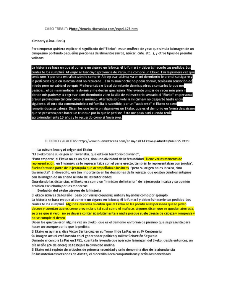 EKEKO | PDF | Bolivia | Imperio Inca