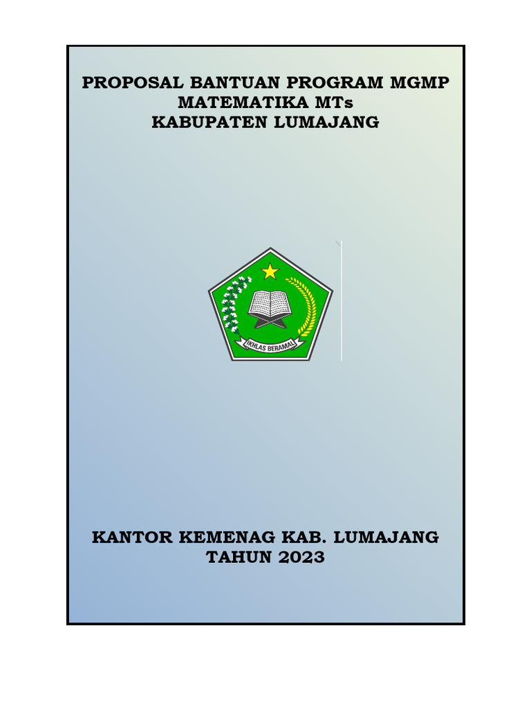 Proposal Bantuan MGMP Matematika | PDF