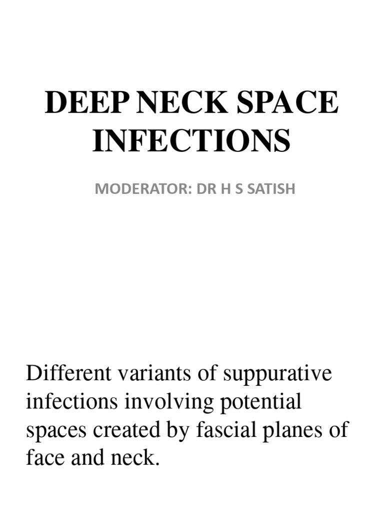 Deep Neck Infections Overview | PDF