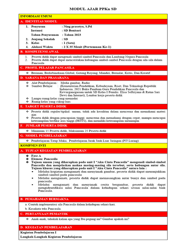 Modul Ajar | PDF | Karier & Perkembangan