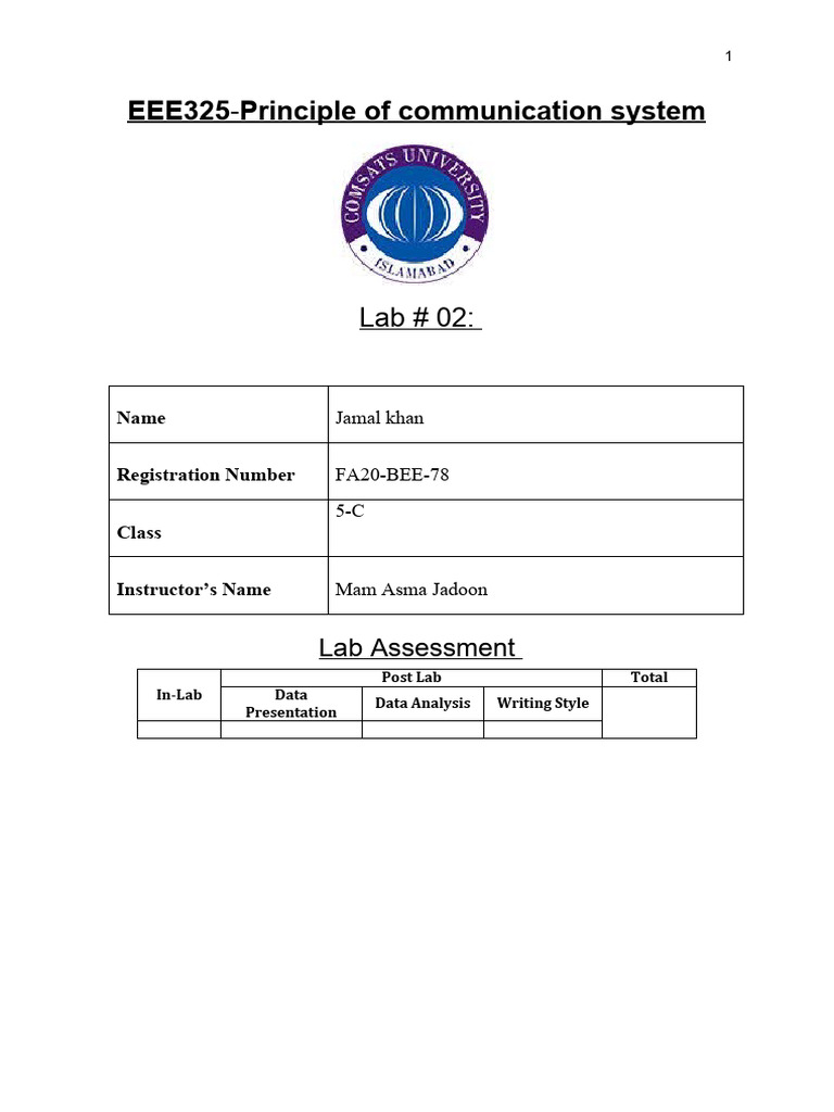 PCS Lab 2 | PDF | Teaching Methods & Materials | Computers