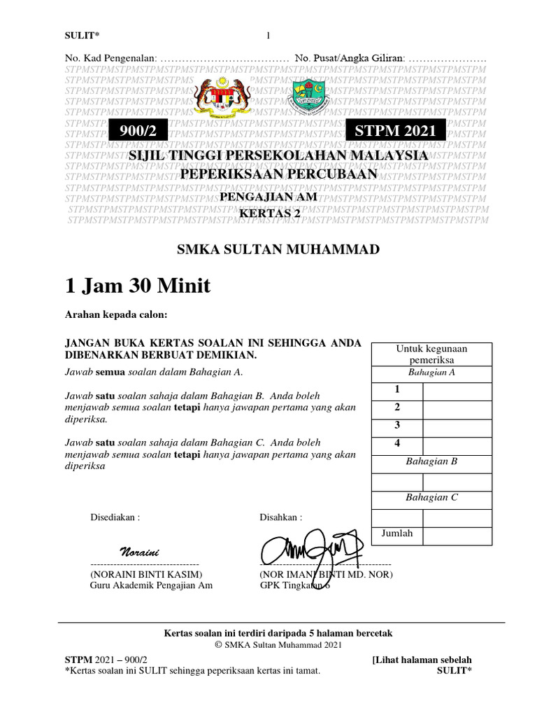 SMK Sultan Muhamad, Melaka | PDF