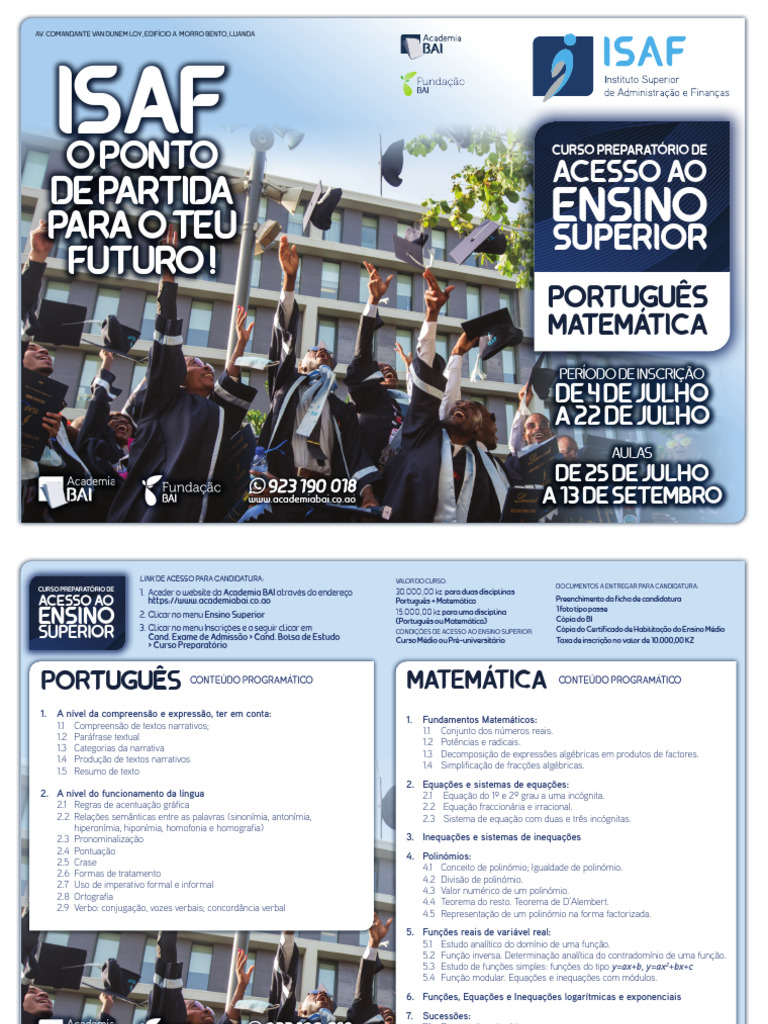 Isaf - Acesso 2022-2023 | PDF