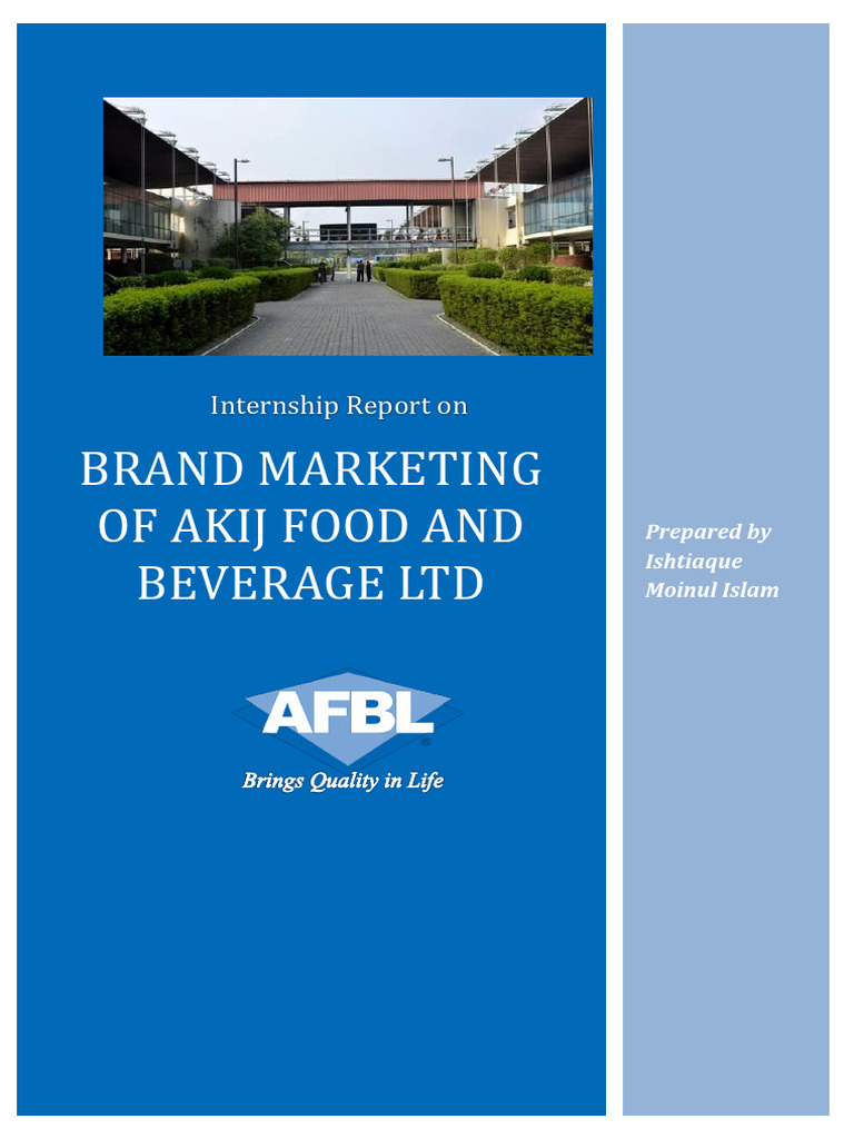 Brand Marketing at Akij Food & Beverage | PDF | Business