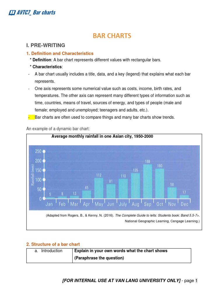 L6. Writing 2 - Task 1 - Bar Graphs - Before Class | PDF