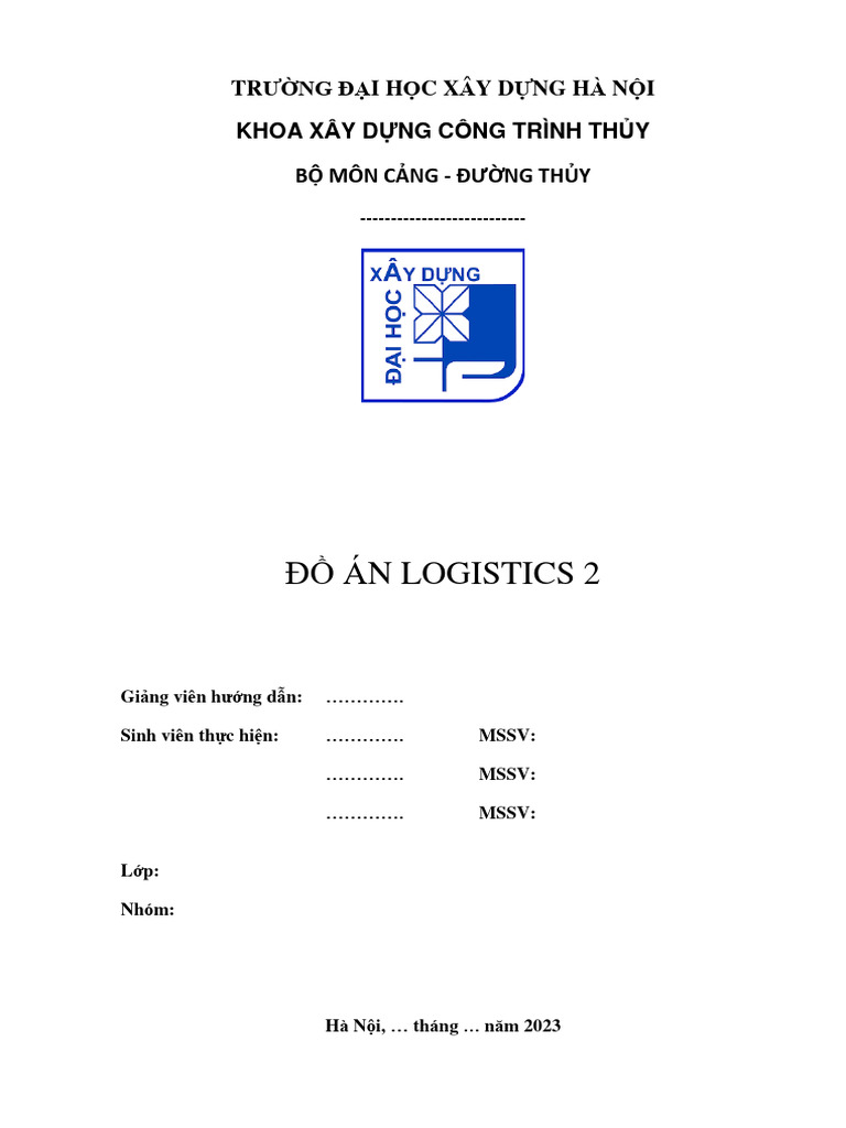 ĐA mẫu học phần LGT2 | PDF