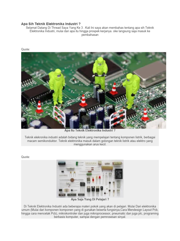 Teknik Elektronika Industri | PDF