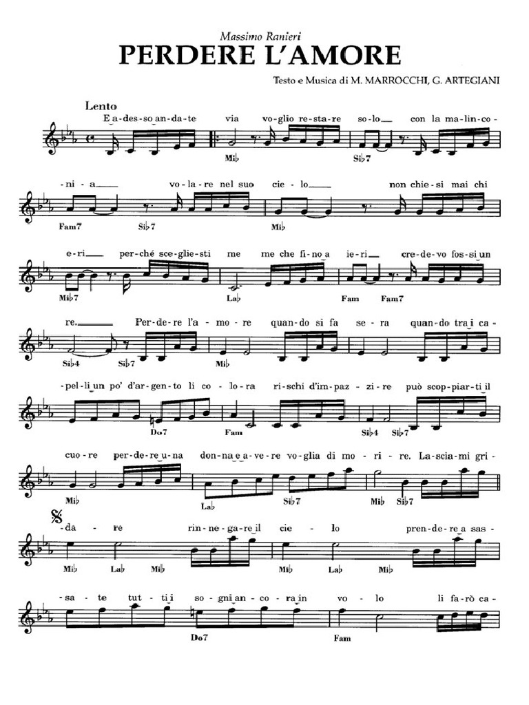 Massimo Ranieri Perdere Lamore Sanremo 1988 01 | PDF Massimo Ranieri Perdere Lamore Sanremo 1988 01 | PDF
