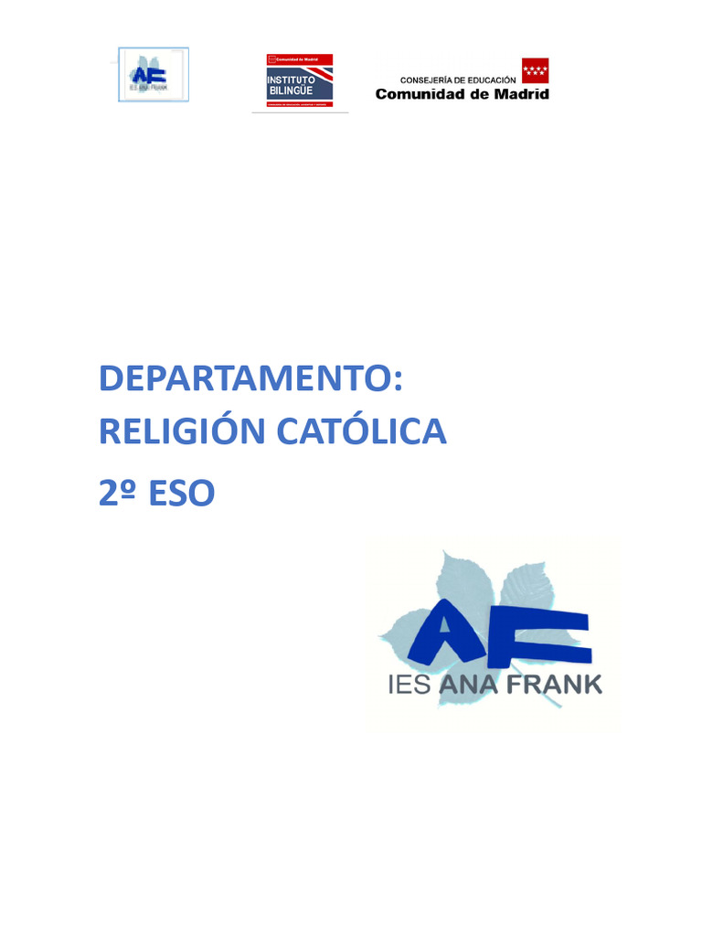 2020 21 2º ESO Religión | PDF