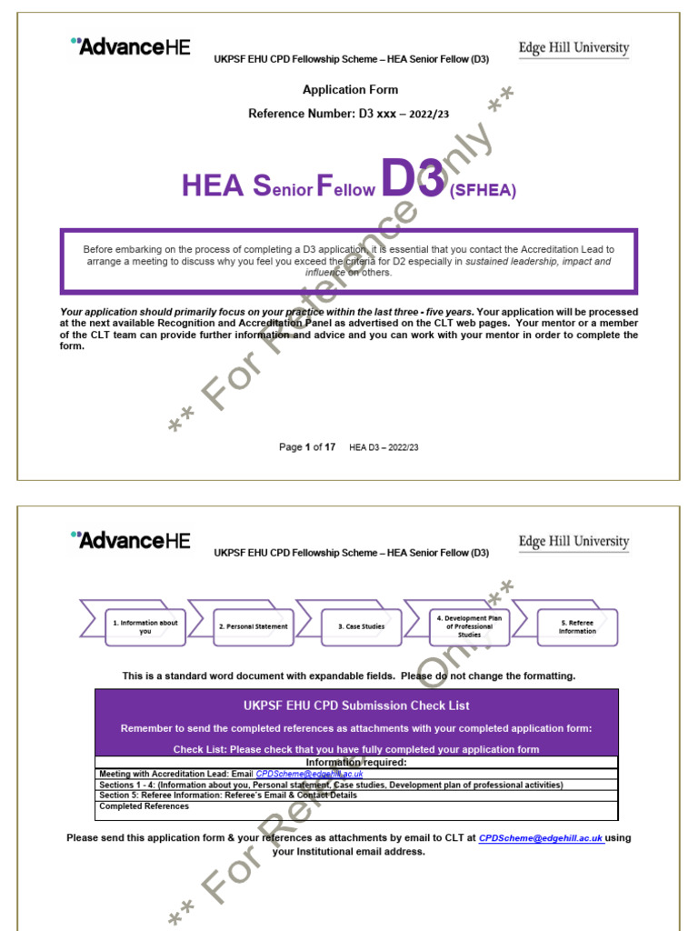 Website - UKPSF CPD EHU Application Form HEA Senior Fellow D3 2022-23 ...