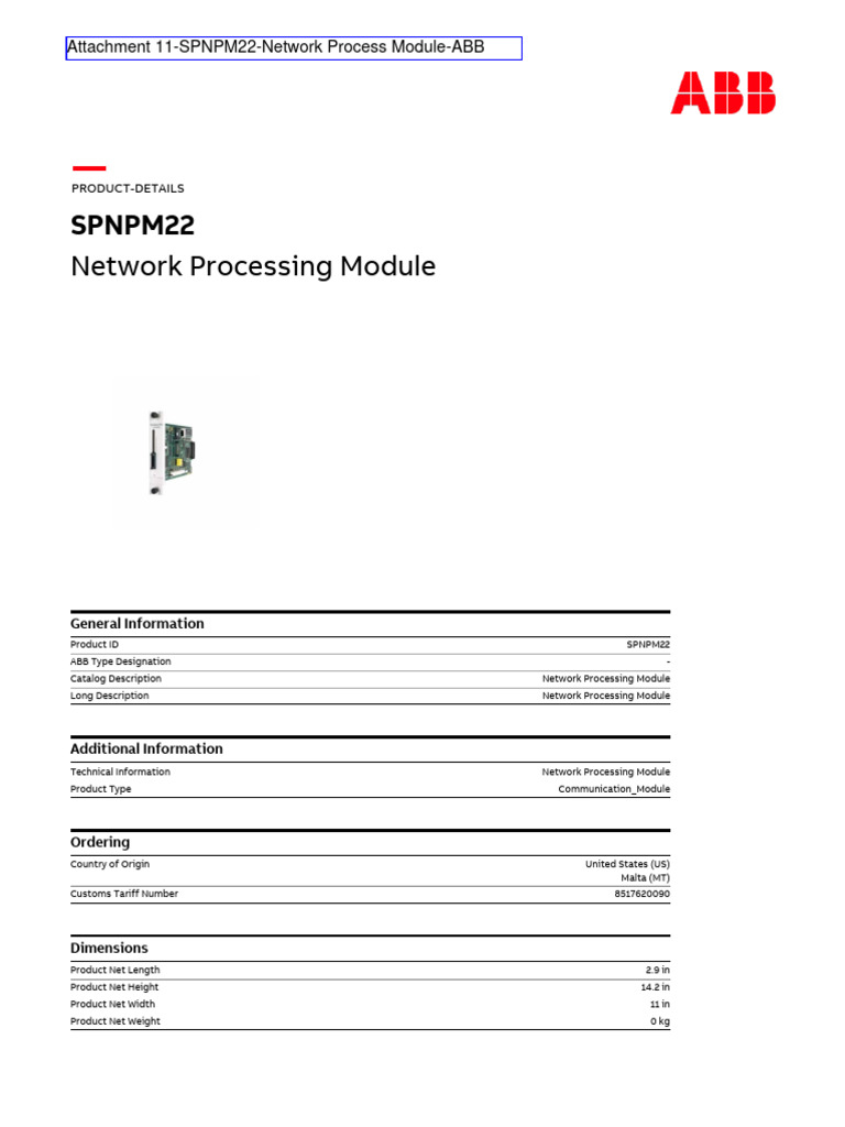 SPNPM22 Network Processing Module Overview | PDF