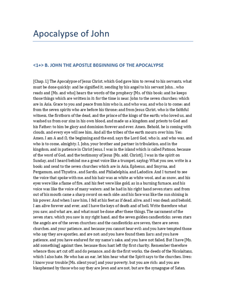 Apocalypsis Joannis - Hieronymus Stridonensis | PDF | The Beast ...