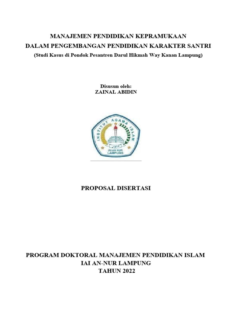 Proposal Disertasi Inul | PDF