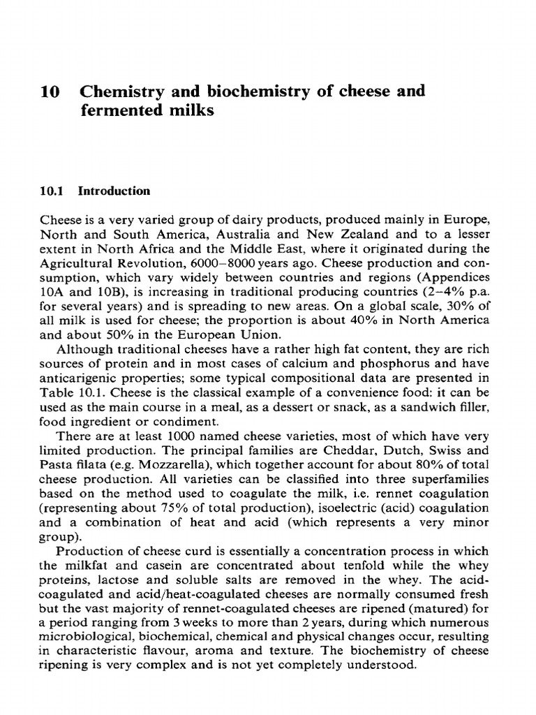 10 Chemistry and Biochemistry of Cheese and Fermented Milks | Download ...