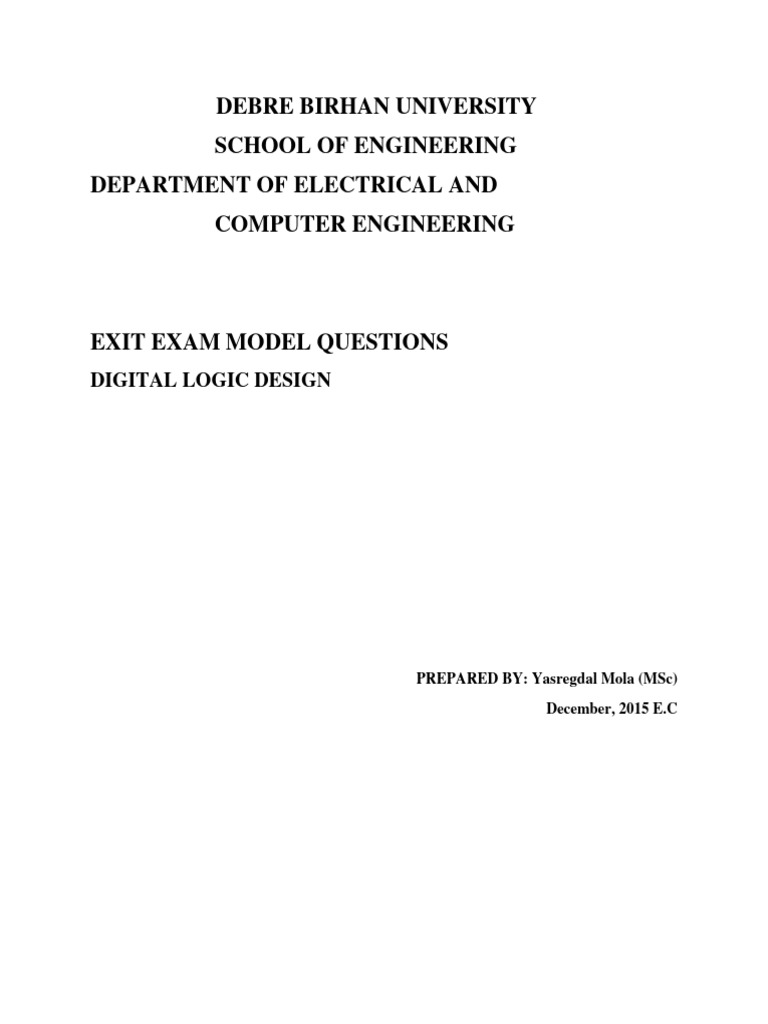 Digital Logic Design (1) | PDF