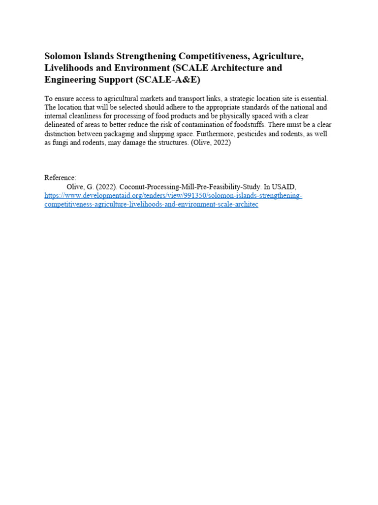 Solomon Islands Agri-Market Strategy | PDF | Business | Science ...