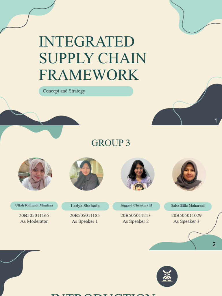 Integrated Suplly Chain Framework | PDF | Supply Chain | Logistics