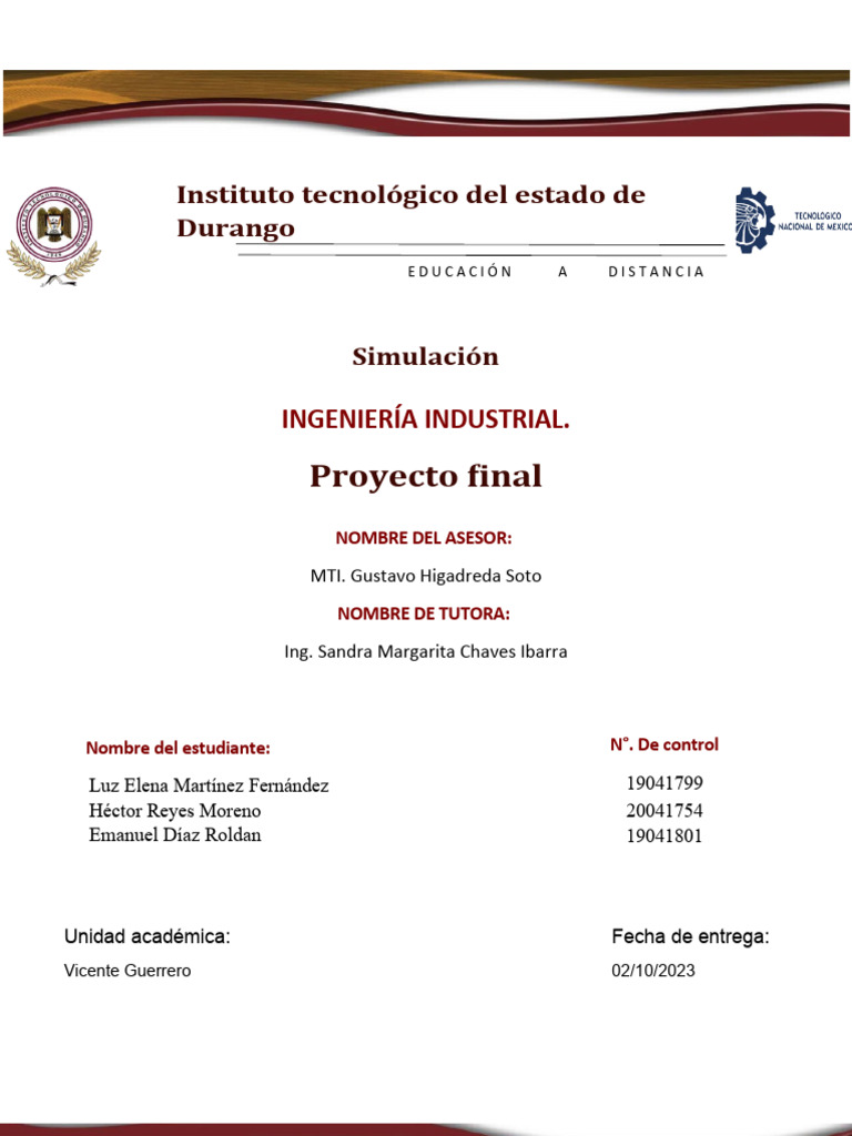 Instituto Tecnologico de Durango | PDF