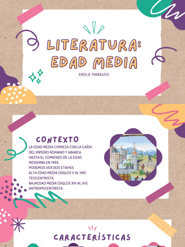 Presentación Edad Media I | PDF | Literatura española | Literatura en ...