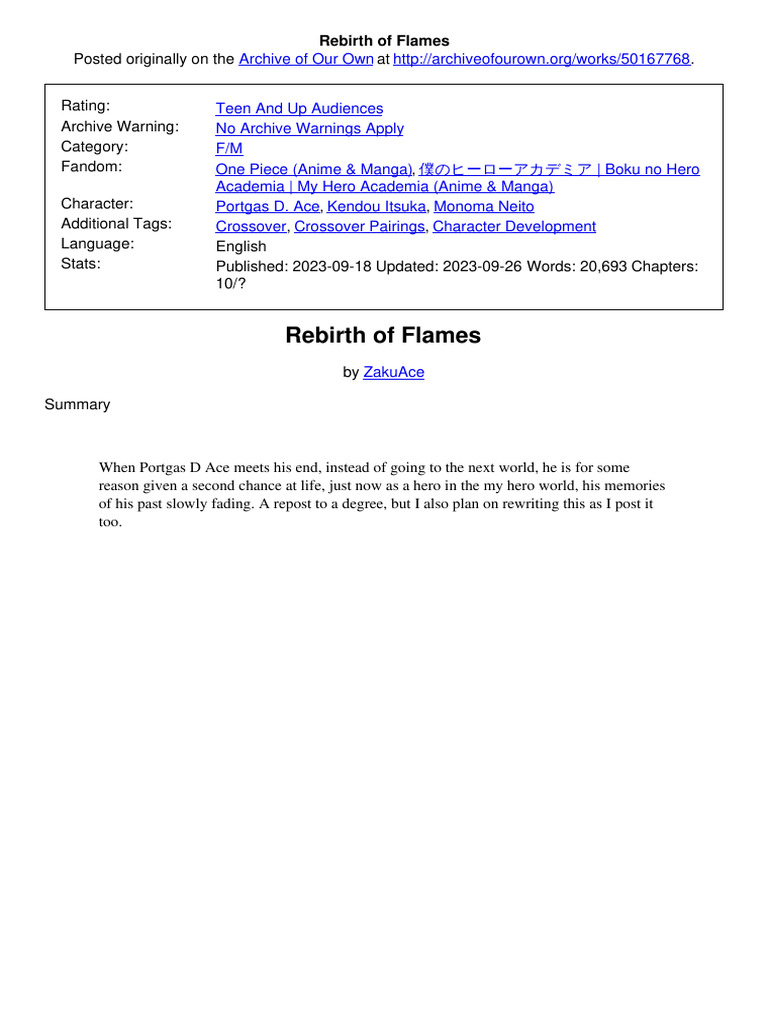 Rebirth of Flames | PDF | Experience