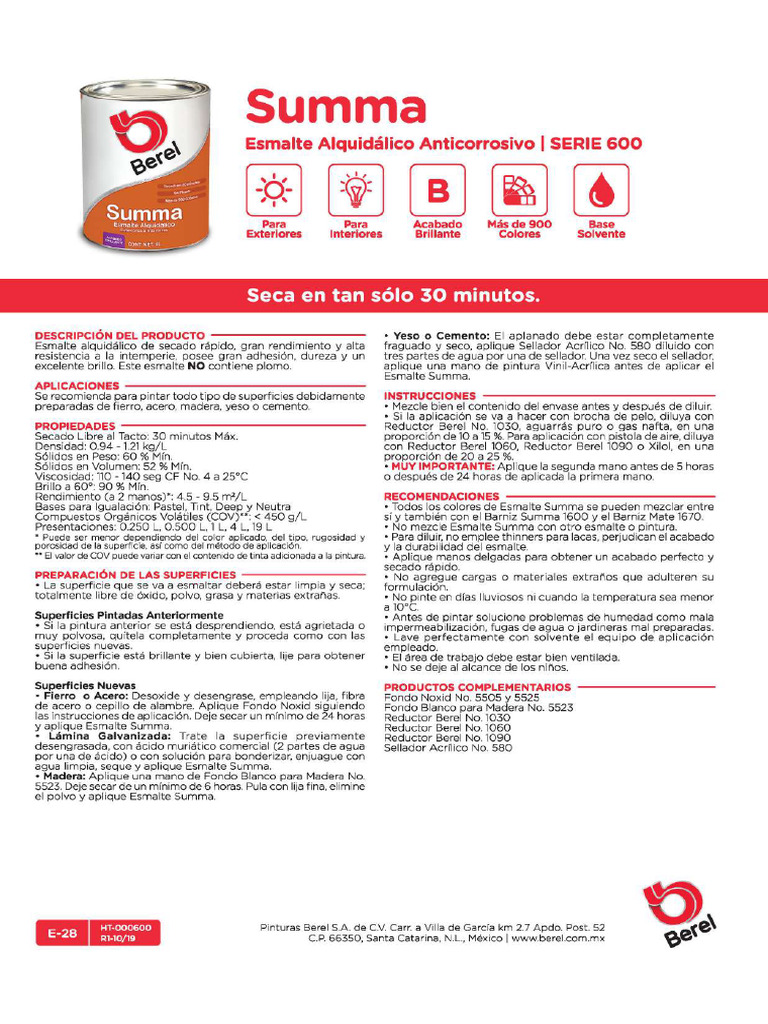 28 - Summa - Brillante - Bases BEREL | PDF